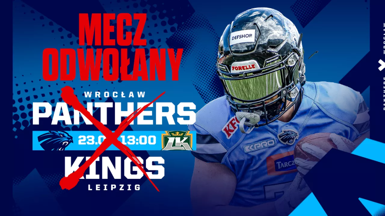 Domowy mecz z Leipzig Kings odwołany | Panthers Wrocław